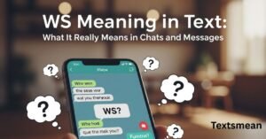 WS Meaning in Text: What It Really Means in Chats and Messages